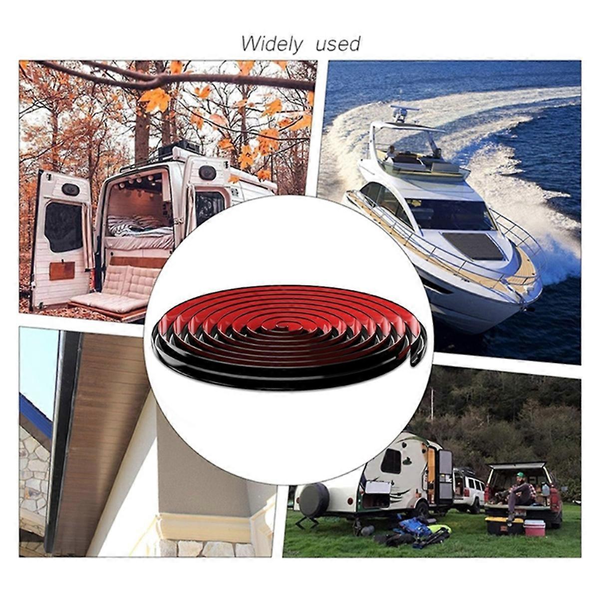 RV Caravan Roof Rainwater Gutter PVC Water Channel Easy Install ...