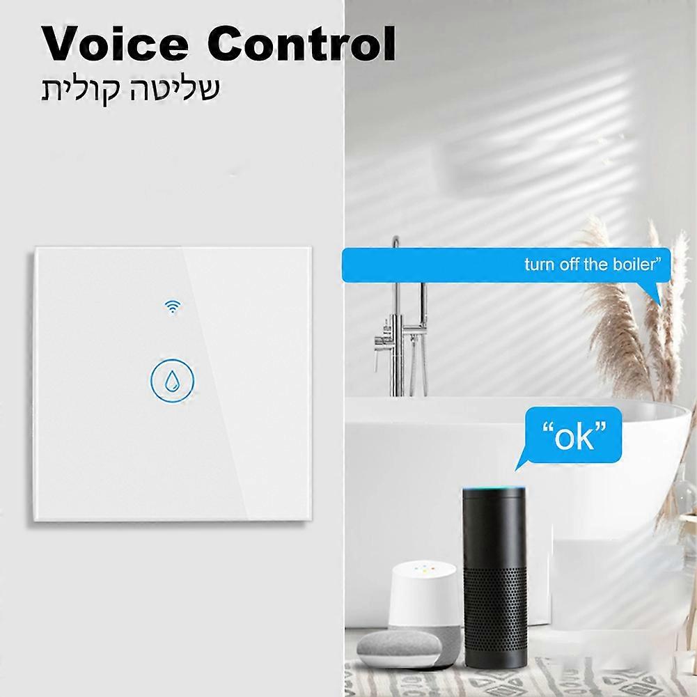 Tuya Smart Wifi Water Heater Boiler Touch Switch for Alexa Home White ...