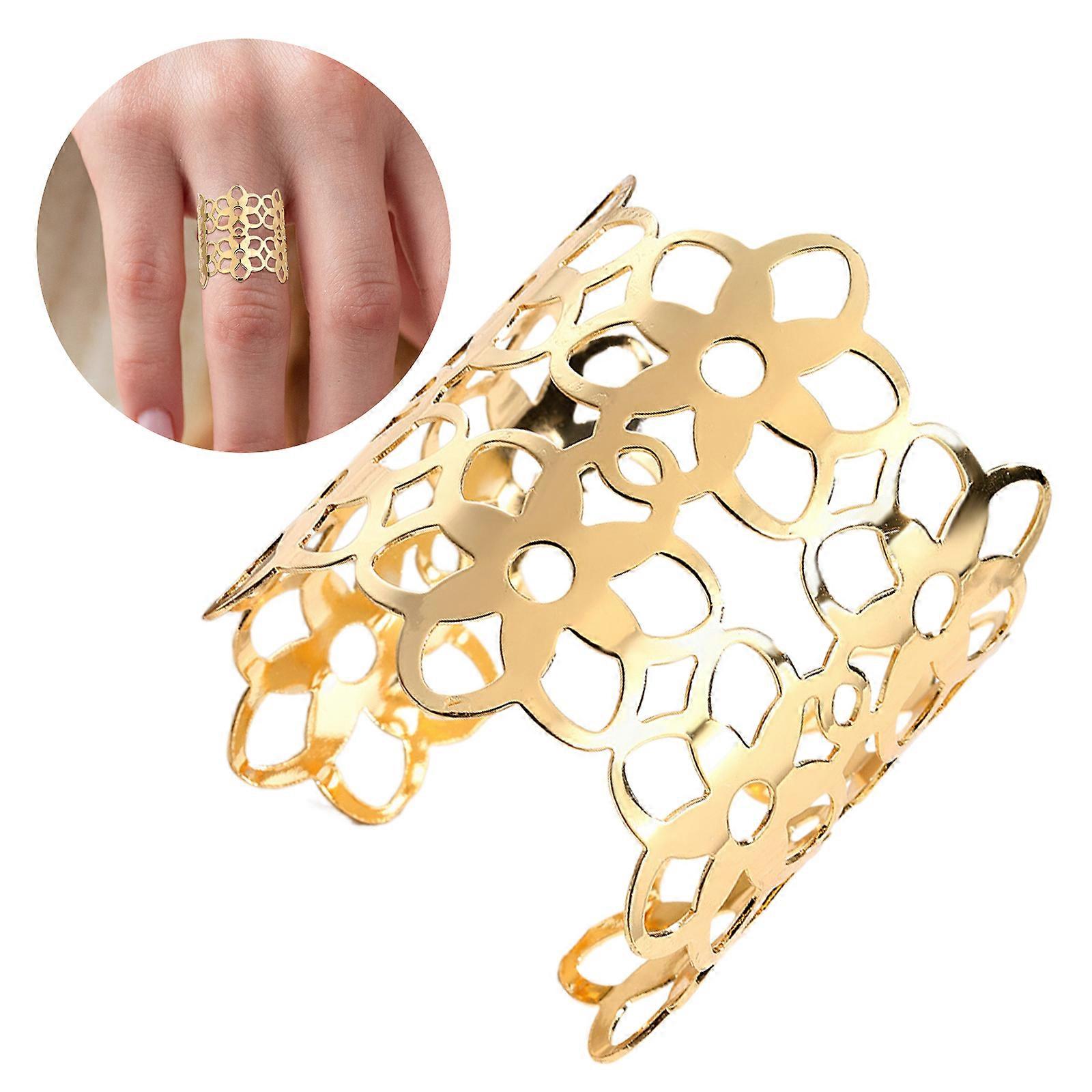 Geometrisk manschett armband Snygg öppning armband justerbar design ...