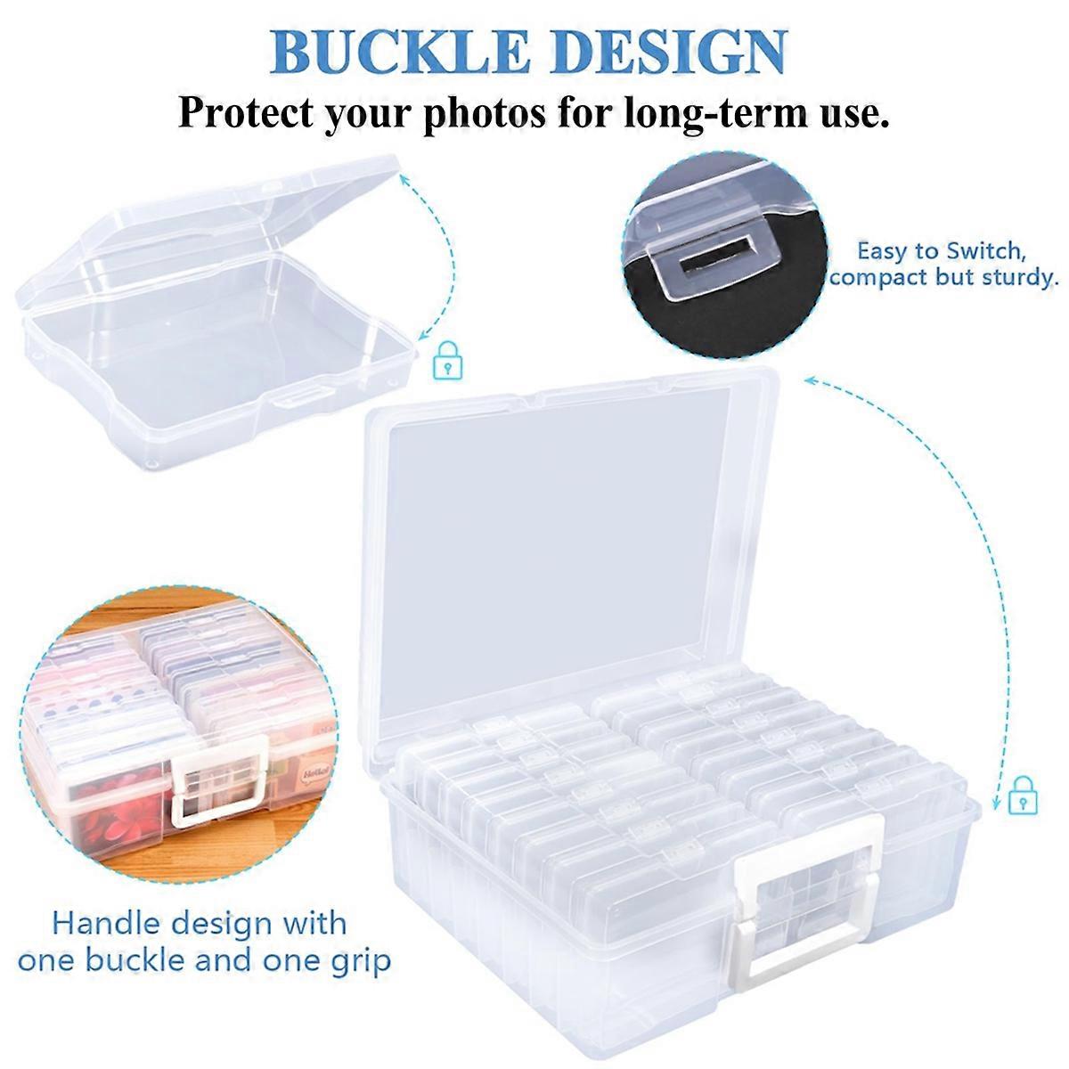 Portable Photo Storage Boxes,With 16 Interior Compartments | Fruugo UK