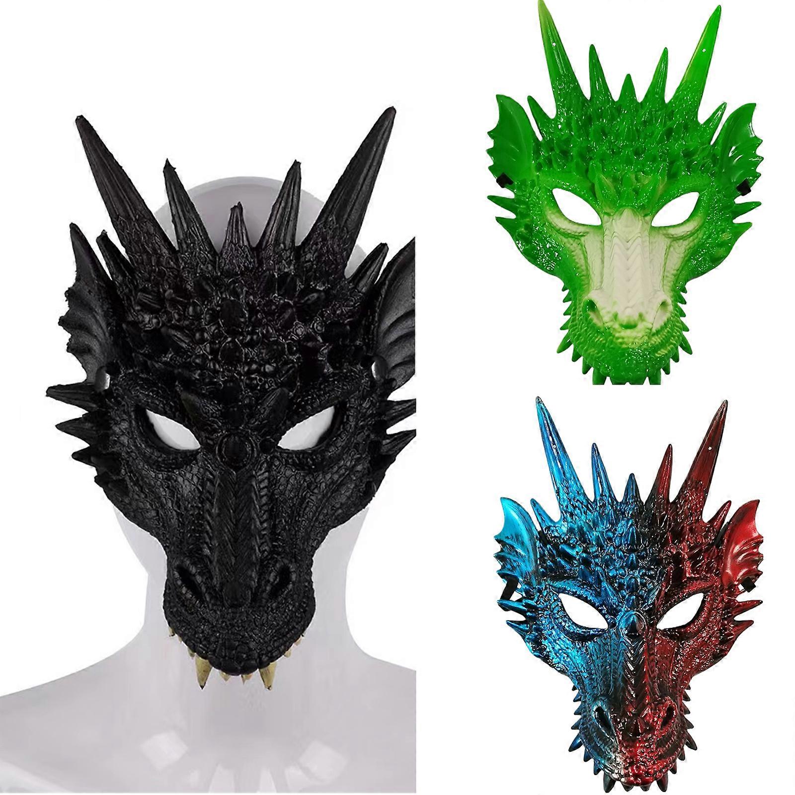Dragon Mask For Kids Adults Festival Party, Halloween Dragon Cosplay ...