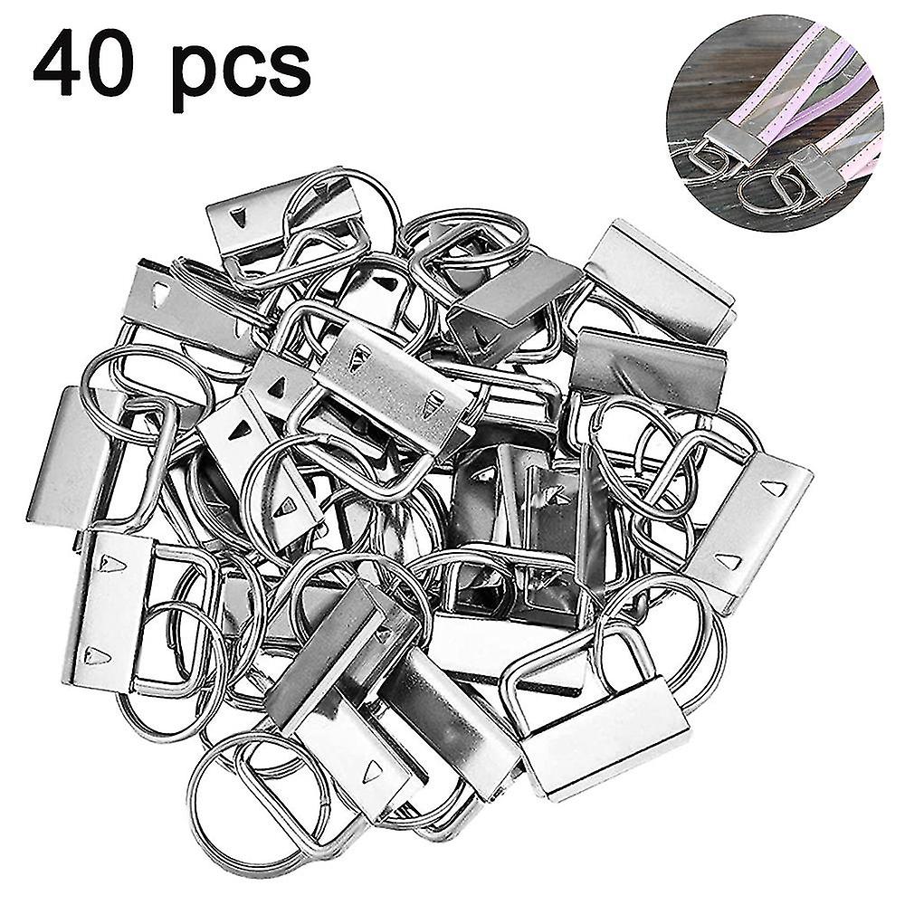 40-pack Key Fob Hardware With Key Ring, Keychain Wristlet Wrist Cotton ...