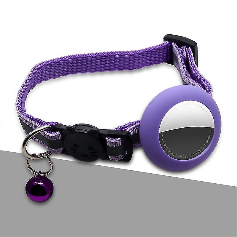 Airtag Cat Collar, Reflective Airtag Cat Collar With Bell And Silicone ...