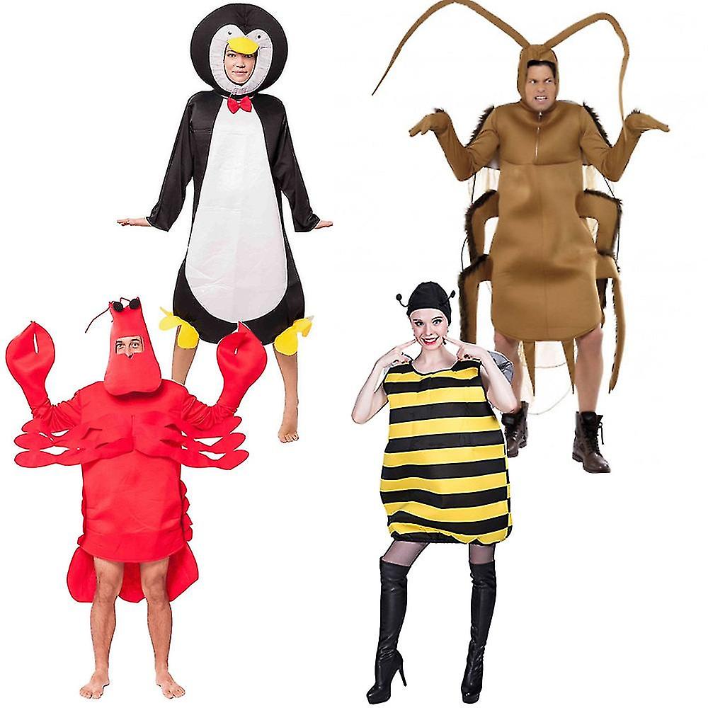 Women Penguin Costume Cockroach Cosplay Adult Bumble Bee Halloween ...