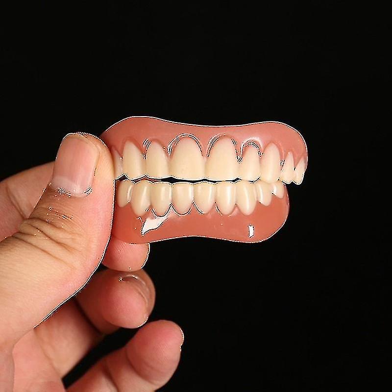 False Teeth Silicone Upper Lower Veneers Perfect Laugh Veneers Dentures ...