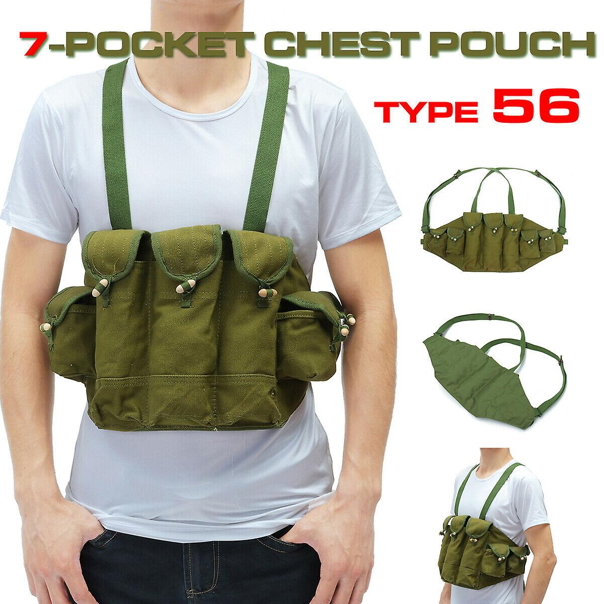 Vietnam War US Army Type 56 * Chest Rig Ammo Bandolier Pouch Tactical ...