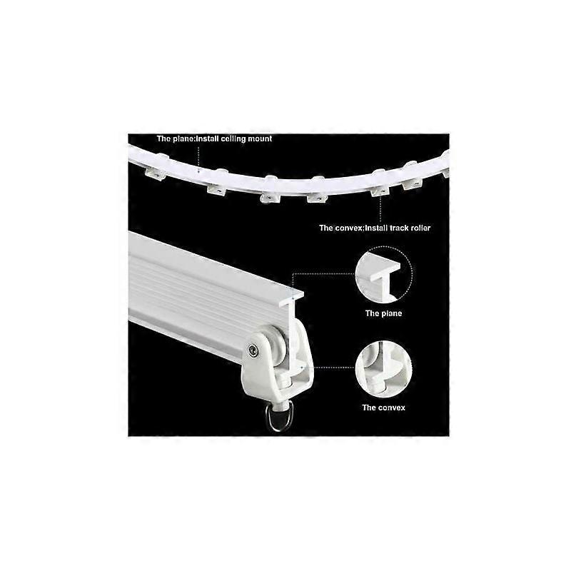 5 metre folding curved ceiling track Flexible curved ceiling track for ...