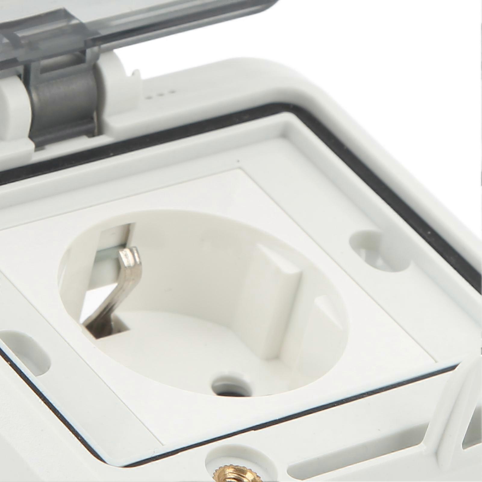 EU Standard IP66 Waterproof Wall Outlet Wall Mounted Concealed Plug ...