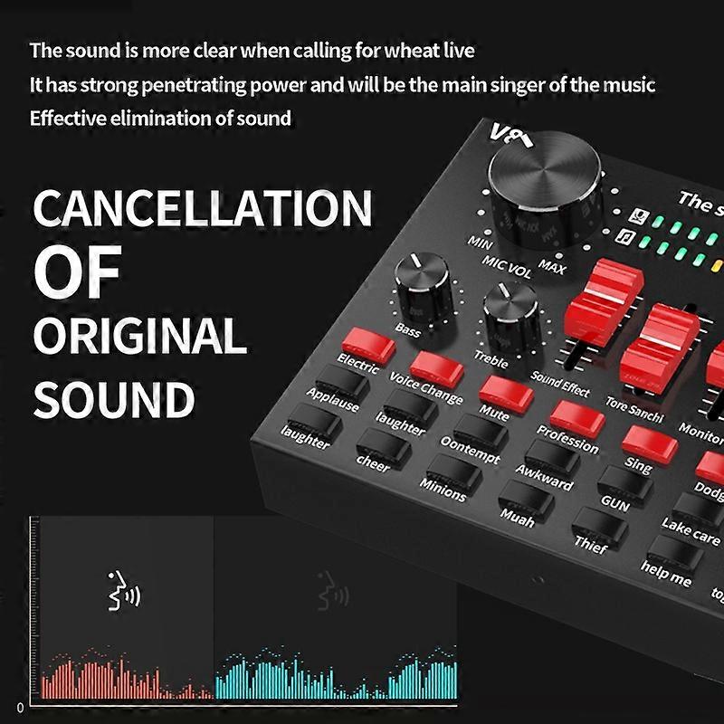 V8S Sound Card, Specification:V8S + Golden Net BM700 Set V8S + Golden ...