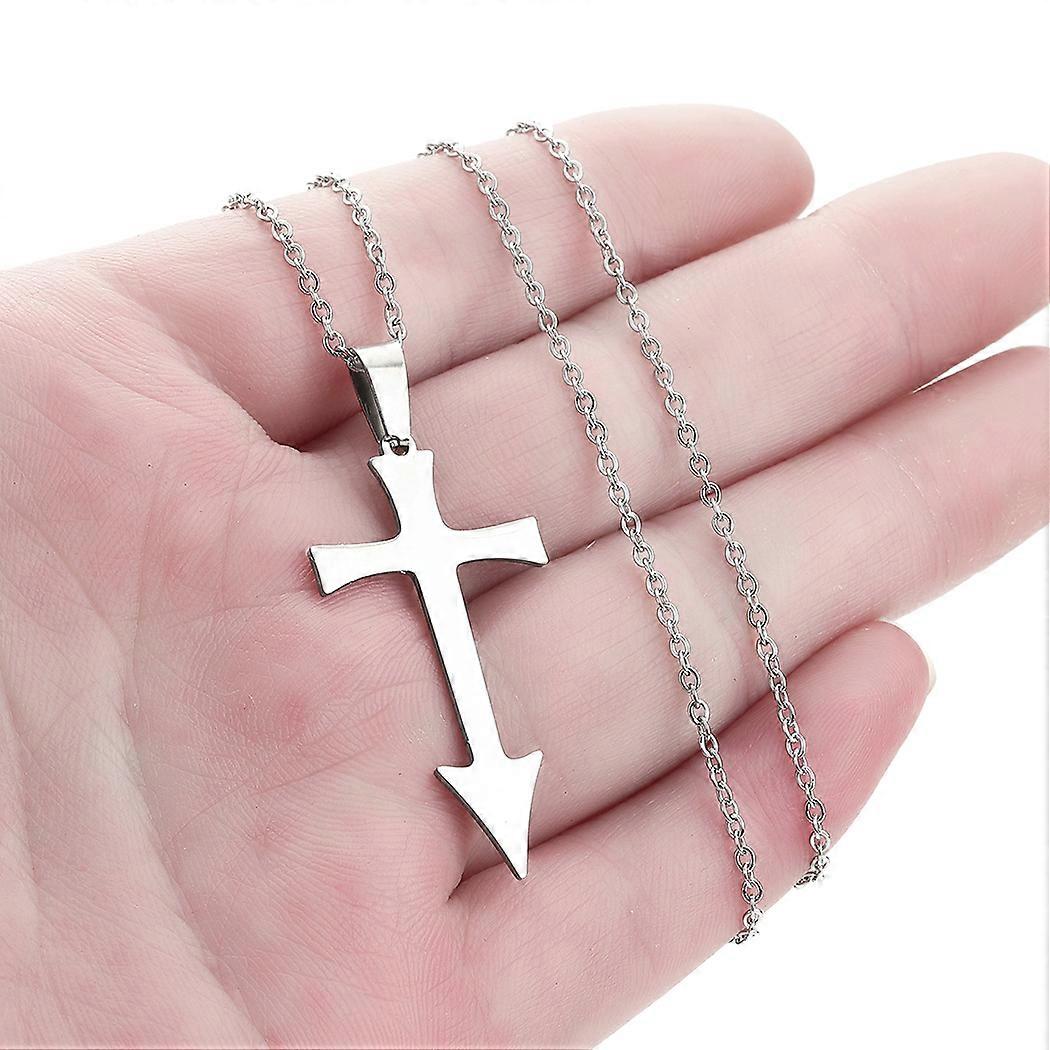 Pretty Reckless Necklace Stainless Steel Pretty Reckless Cross Pendant Logo Taylor Momsen Sign ...