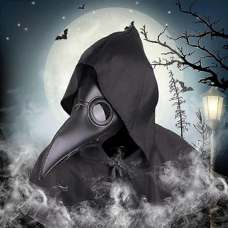 Halloween Medieval Plague Doctor Cosplay Costume Death Doctor Schnabel ...