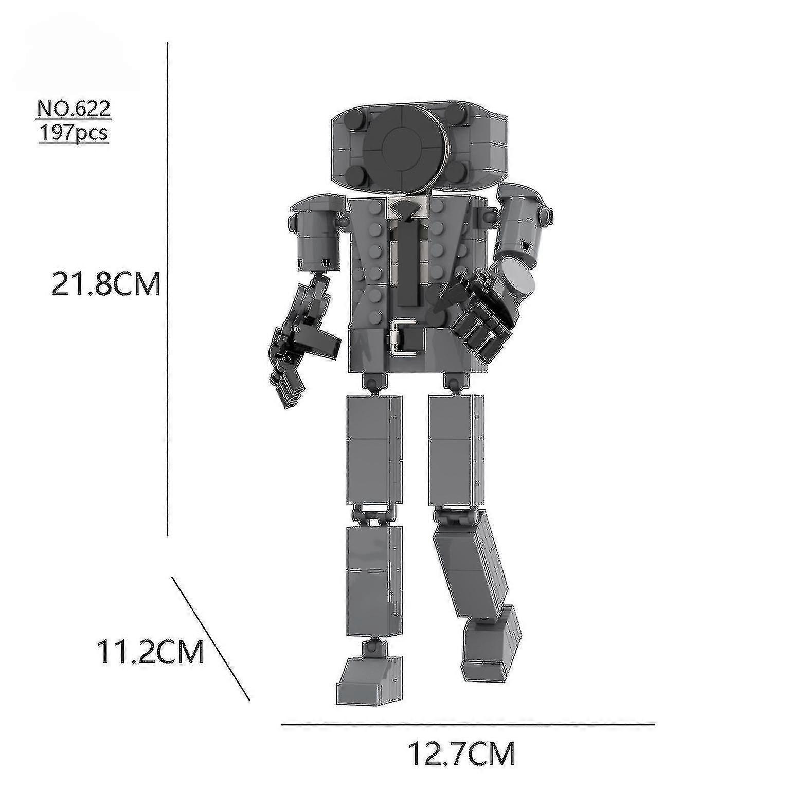 Skibidi Toilet Action Figures Builing Blocks,skibidi Toilet Man Monitor ...