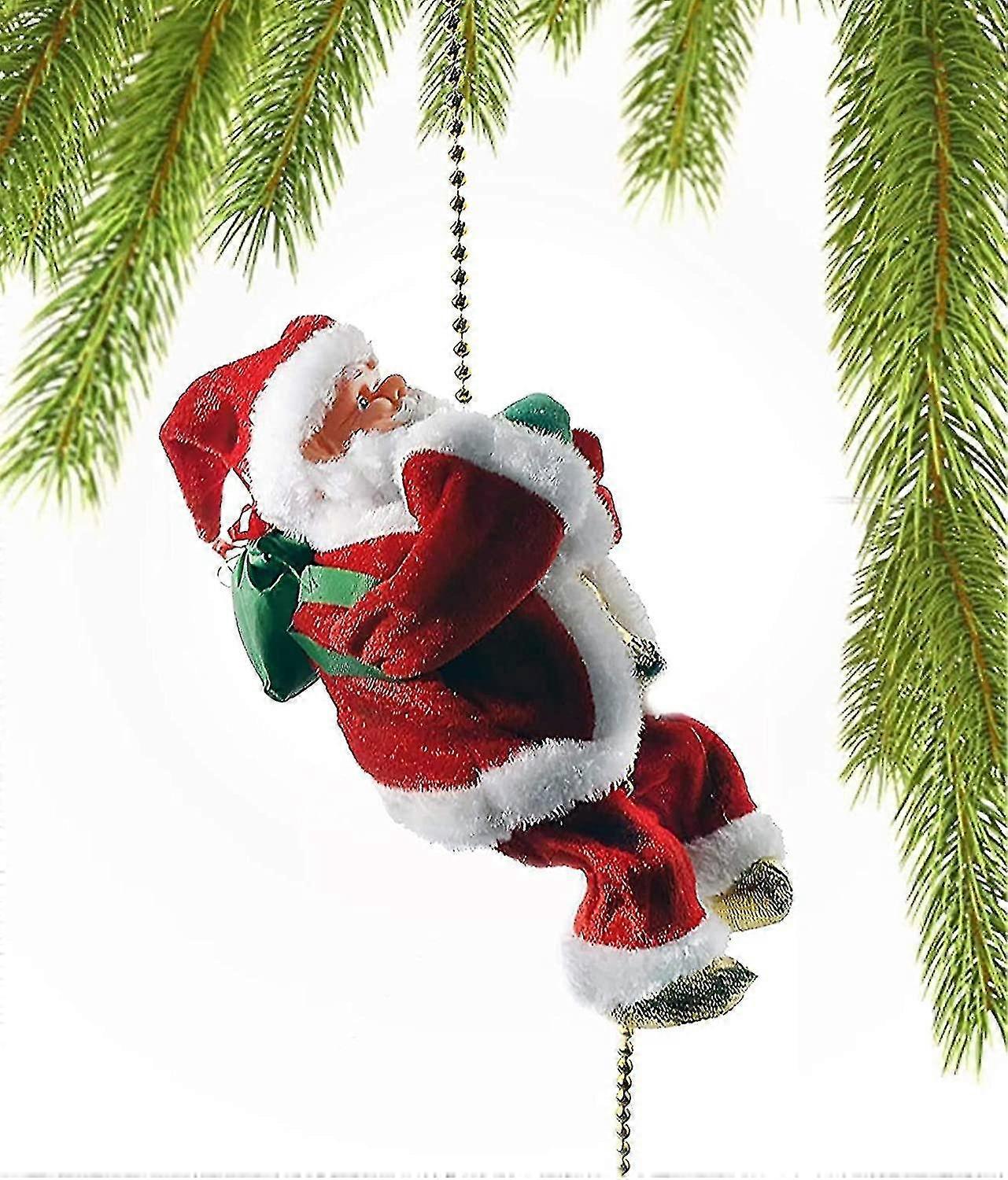 Climbing Santa Claus Christmas Ornament Decoration Gift, Climbs Up And ...