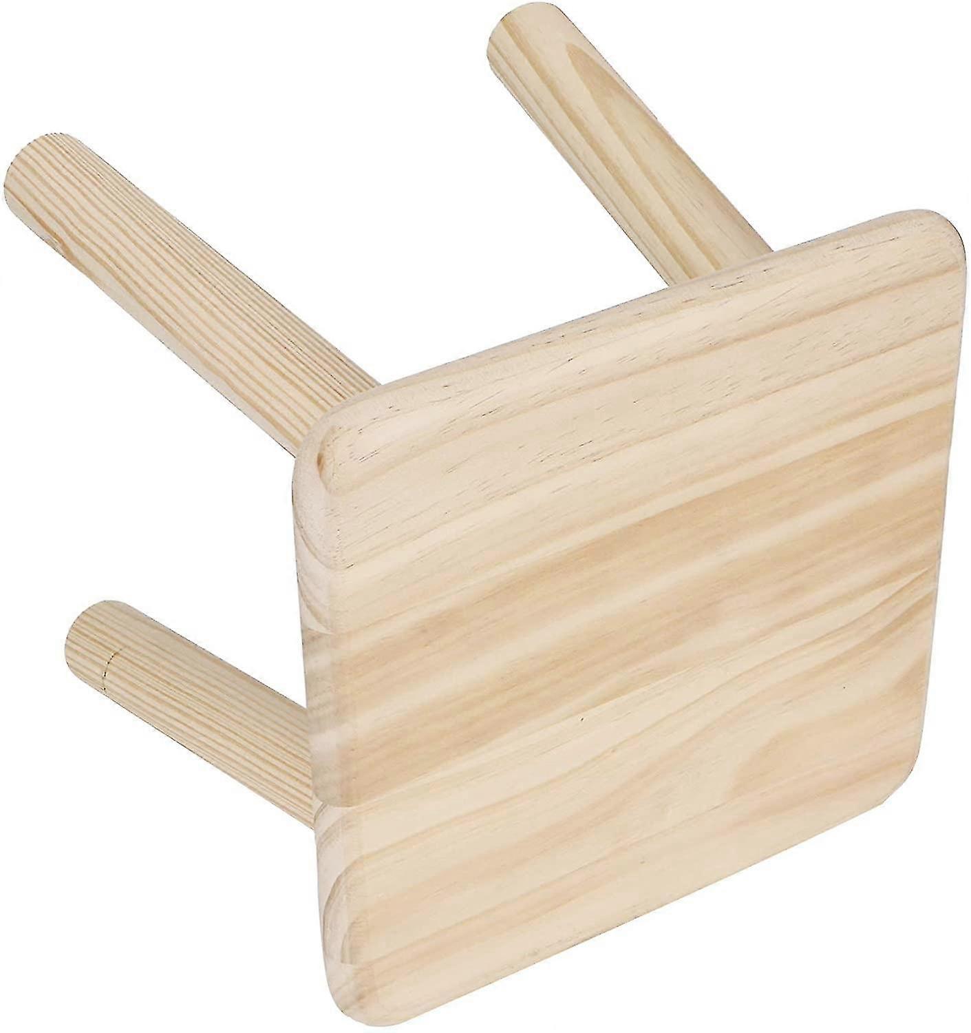 wooden stool, foot stool detachable saddle stool small square step ...
