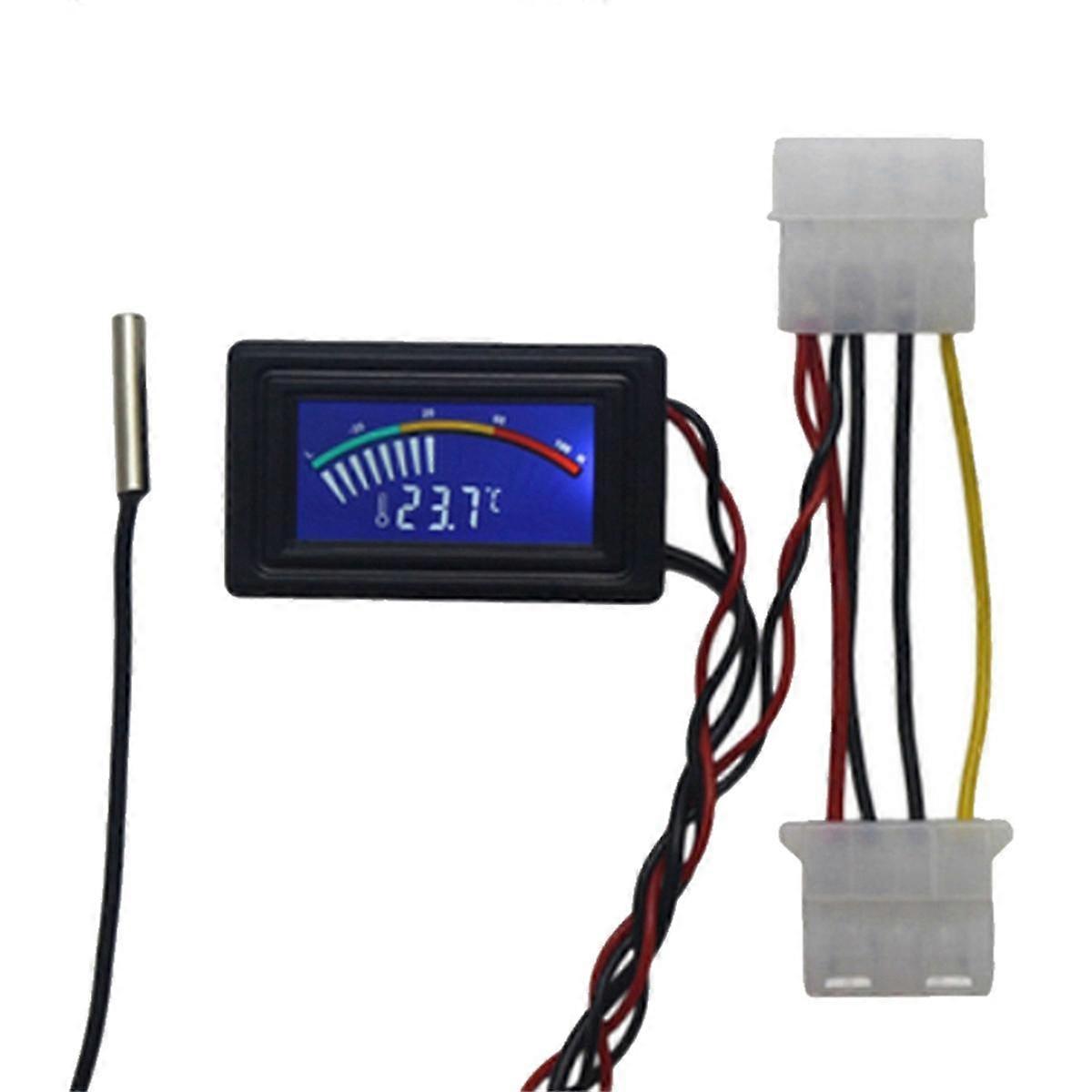 DC4-25V Digital Thermometer NTC10K Metal Probe C/F USB Temp Temperature ...