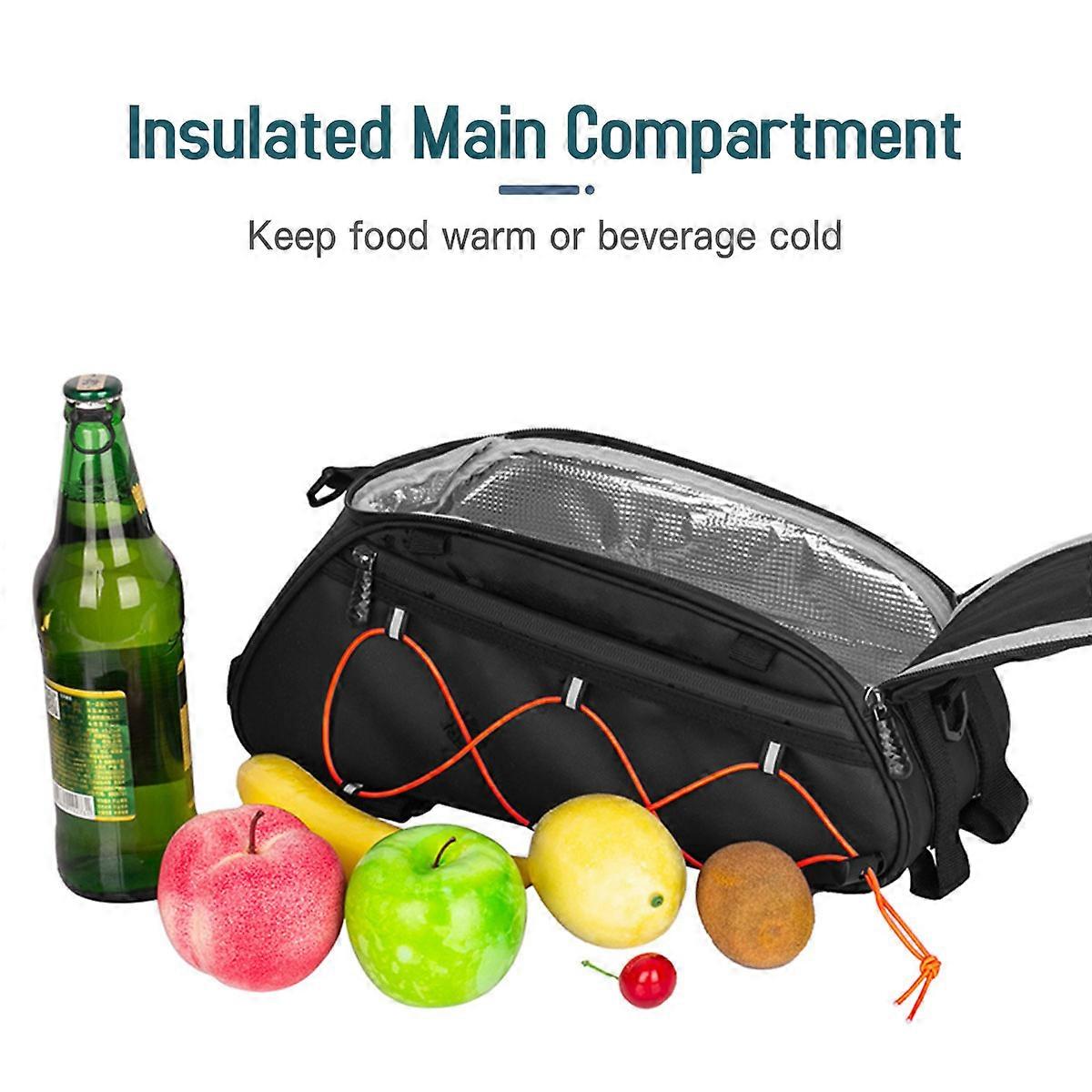 3-in-1 Bike Rack Bag Trunk Bag Waterproof Bicycle Rear Seat Bag Cooler ...