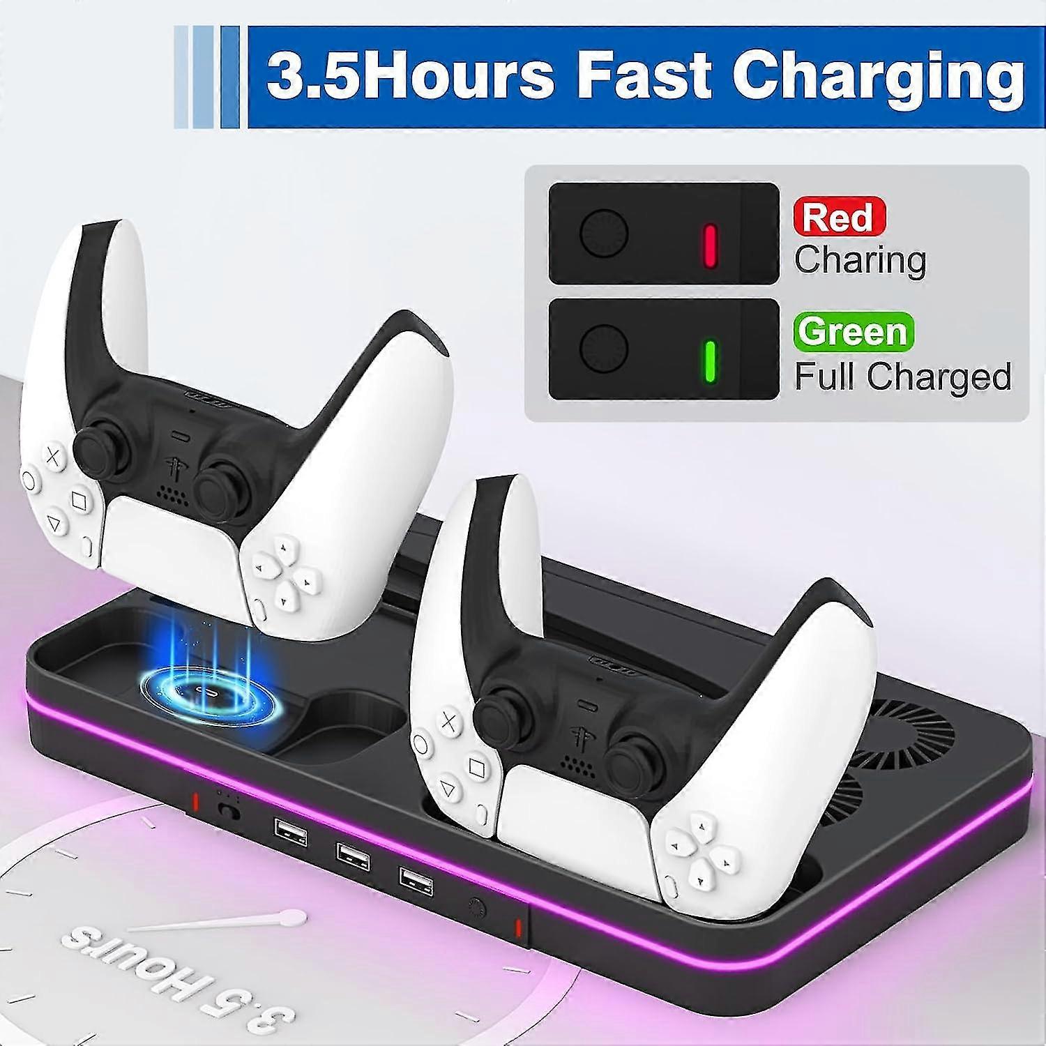 Ps5 D With Er And Dual Charr Stat For 5 Disc/digital Edit Console, With ...