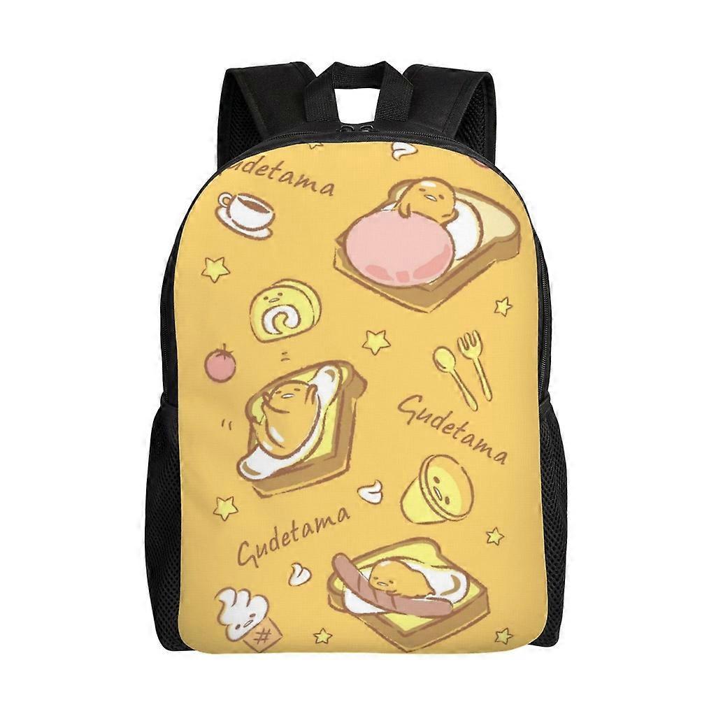 Gudetama Backpack Teenager School Bag Canvas Notebook Backpack Bag ...