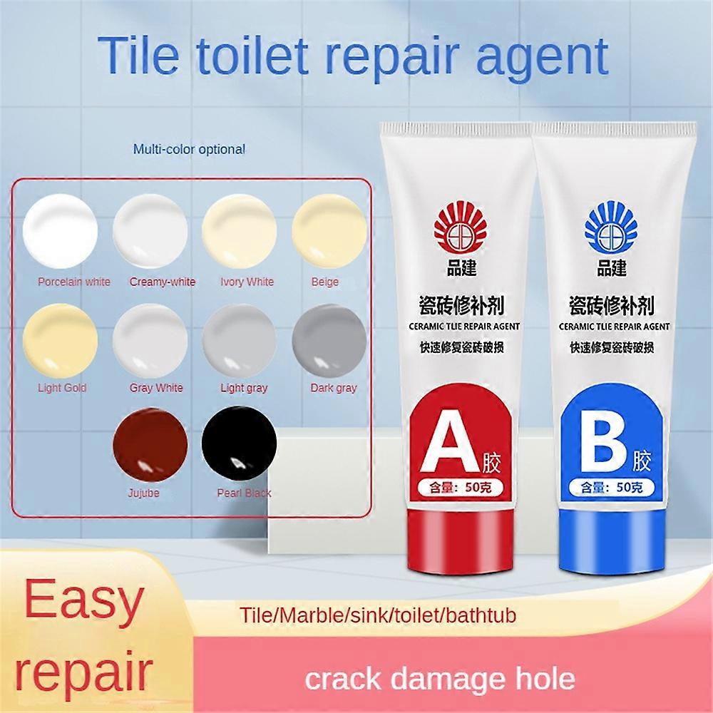 Tile Repair Agent Kit Paste Tile Ceramic Porcelain Repair Marble Floor Toilet | Fruugo UK