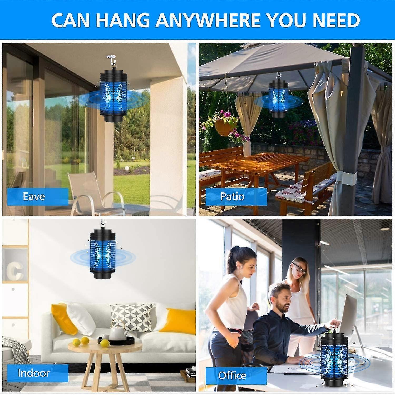 Lamp Bug Zapper Electric Insect Killer Non-toxic Pest Control Fly Traps ...