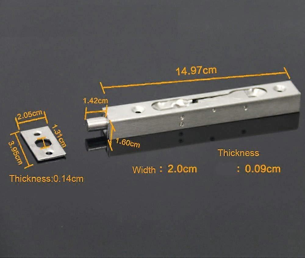 Pack of 4 (2 Pairs) Door Flush Bolt Latch Slide Latch, Concealed Bolt ...