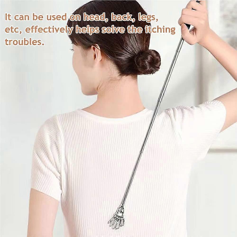 Telescoping Back Scratcher, Portable Extendable Metal Hand Claw Back ...