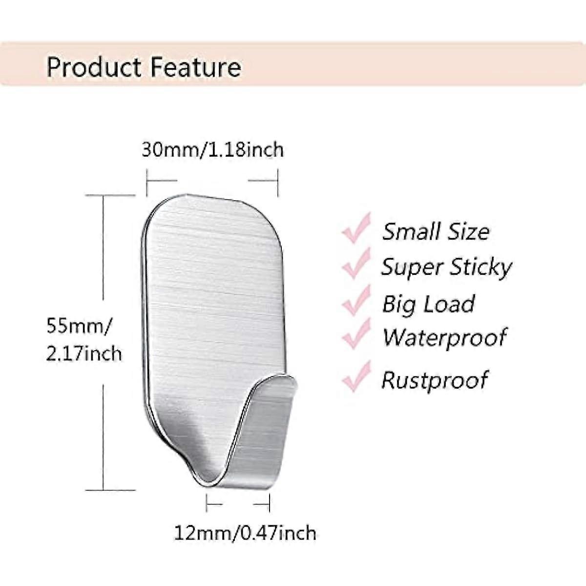 Small Sticky Hooks For Hanging Extra Strong Self Adhesive Hooks Heavy ...