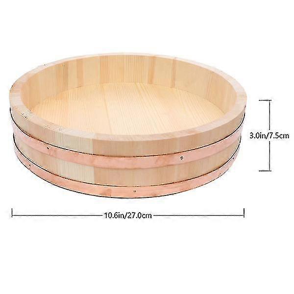 1pc Japanese Style Sushi Rice Bucket Kitchen Wood Korean Mixing Rice ...