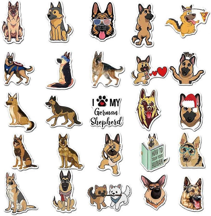 50pcs Pet Dog Stickers Cute Animal Dog Stickers Cute Cartoon Waterproof ...
