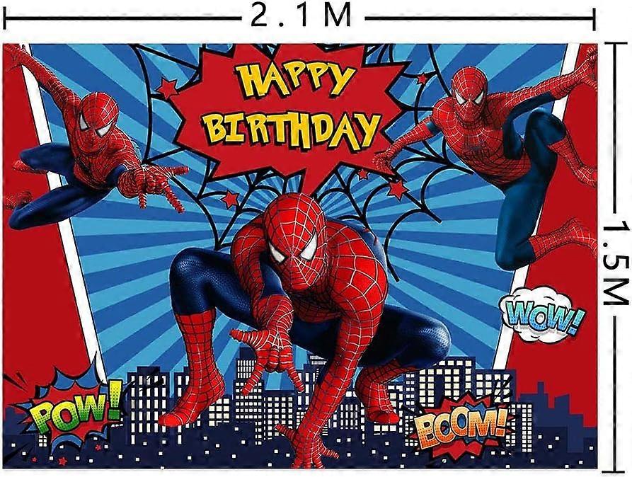 Red Spider Web Blue Stripe Photography Backdrop 7x5ft Vinyl Super ...