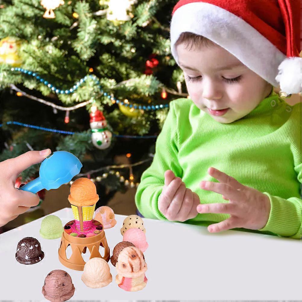 Ice Cream Stacked Toys Stacking Ice Tower Toy Set Balance Game for Kids ...