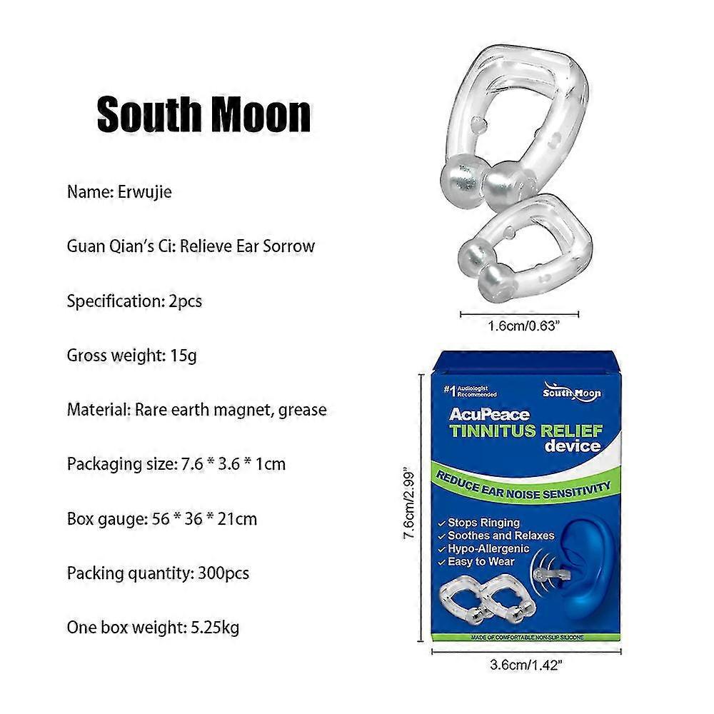 Tinnitus Relief Ear Clip Portable Anti Tinnitus Ear Cuff Ear Ringing ...