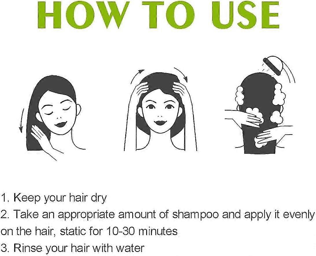 Hair Instant Dye Shampoo Natural Plant, Refresh Hair Instant Herbal ...