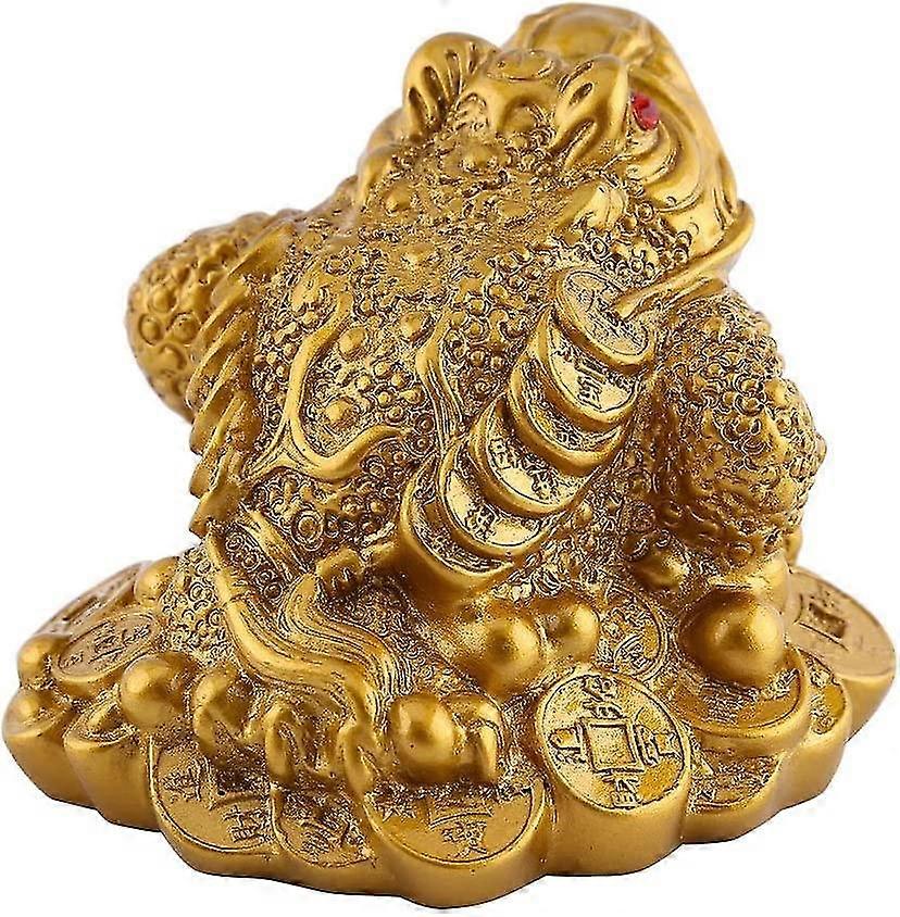 Wuzhou Lucky Frog/toad Feng Shui Toad/frog Treasure Pot Statue Coin ...