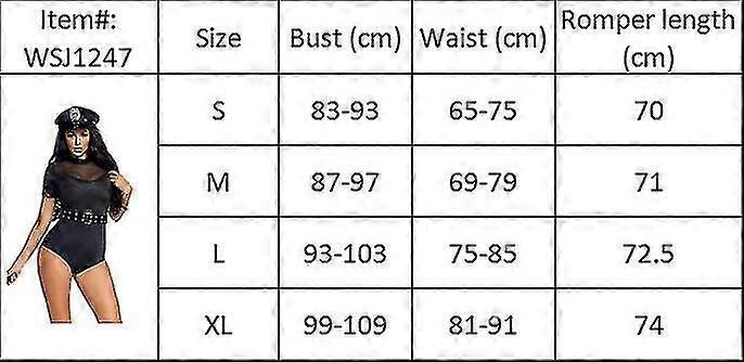 Women Sexy Lingerie Cop Police Costume Cosplay Uniform Romper Hollow ...