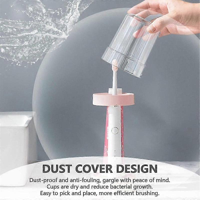 Toothbrush Holder With Tooth Brush Cup, Suitable For All Toothbrushes ...