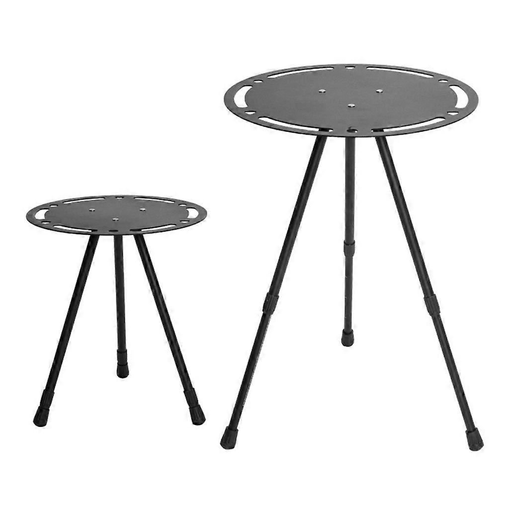 Portable Small Folding Round Table Adjustable Height Aluminum Alloy ...