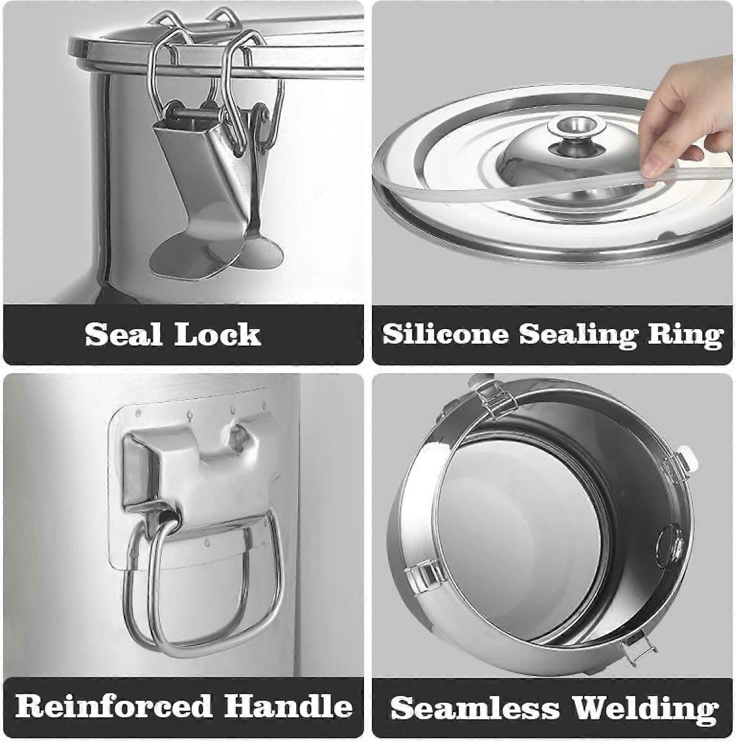 Sealed milk transport tanks - 5L/9L/14L 201 stainless steel tanks, milk ...