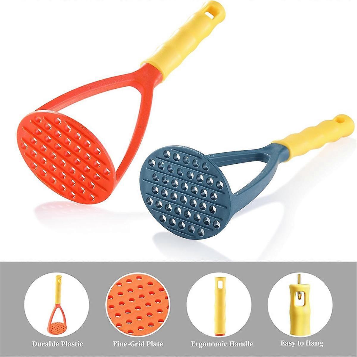 Potato Masher, Plastic Mashed Potatoes Masher, Colorful Food Masher ...