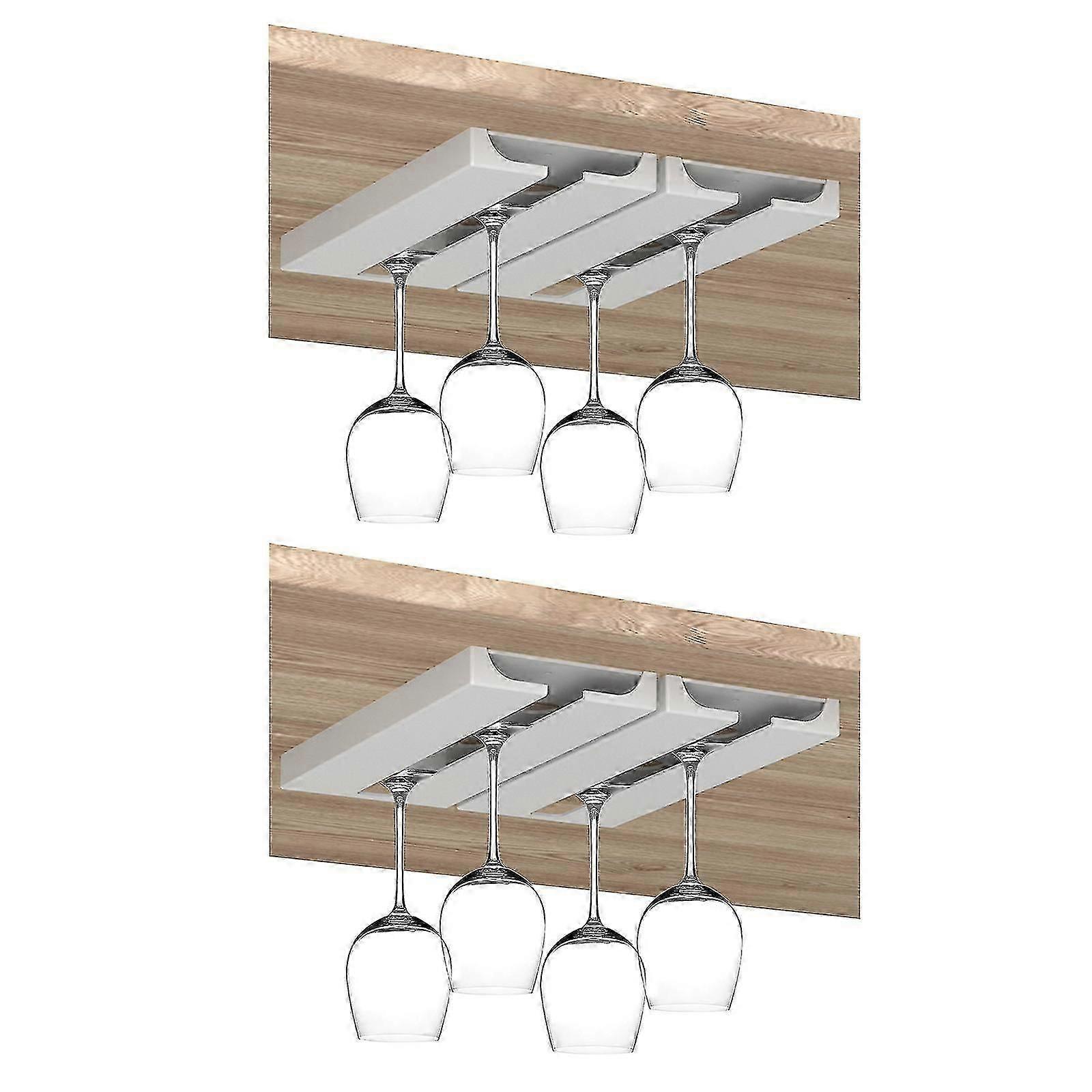 100% Brand New Wine Glass Rack - Under Cabinet Stemware Rack, Glasses ...