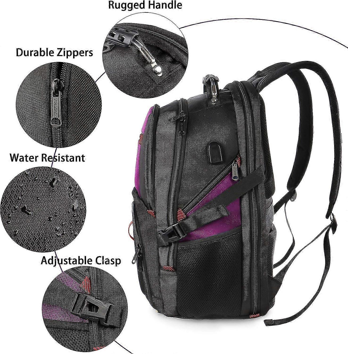 Extra Large 50l Laptop Backpacks Water Resistant College Backpacks ...