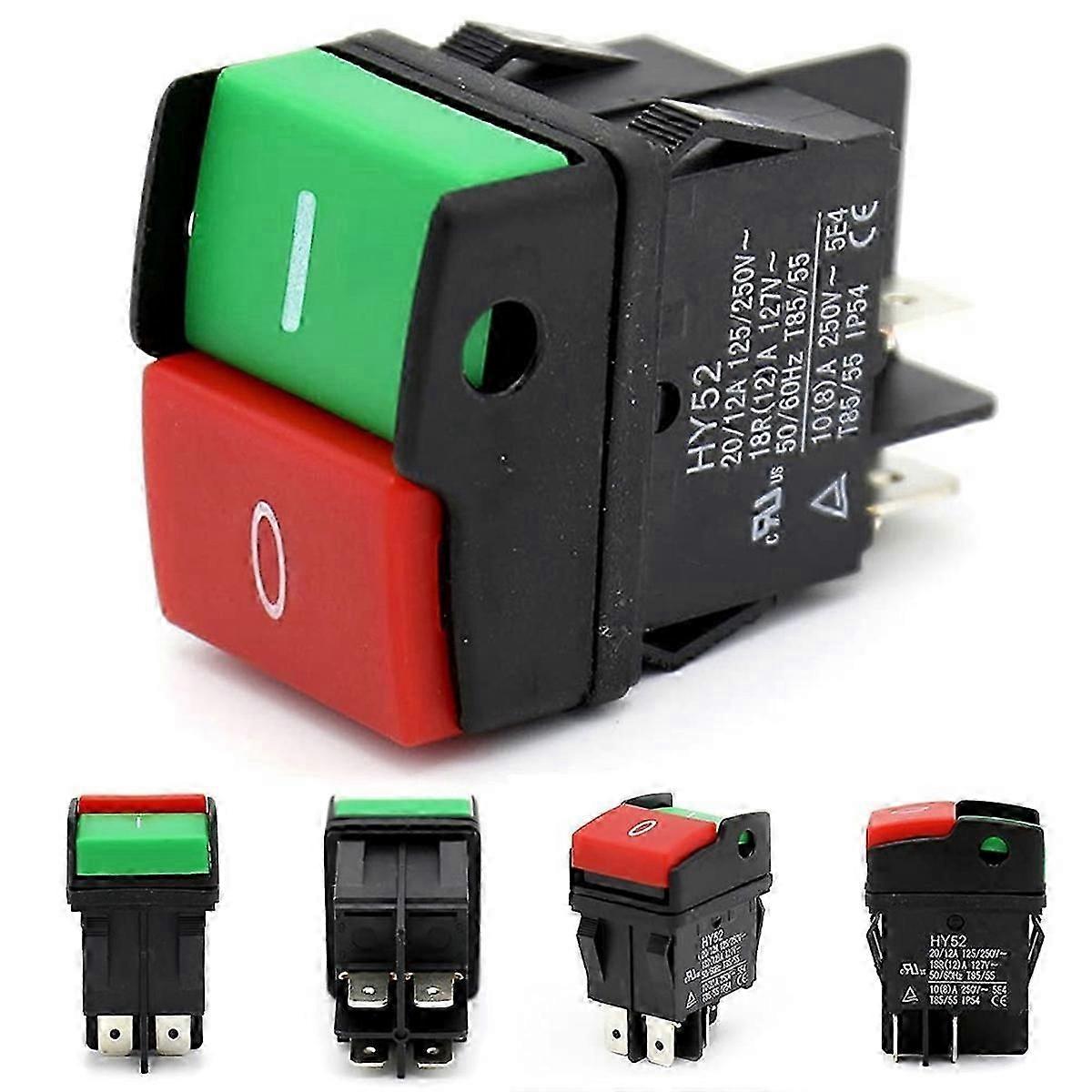 Industrial Electric Push Button Switches HY52 Waterproof Start Stop ...