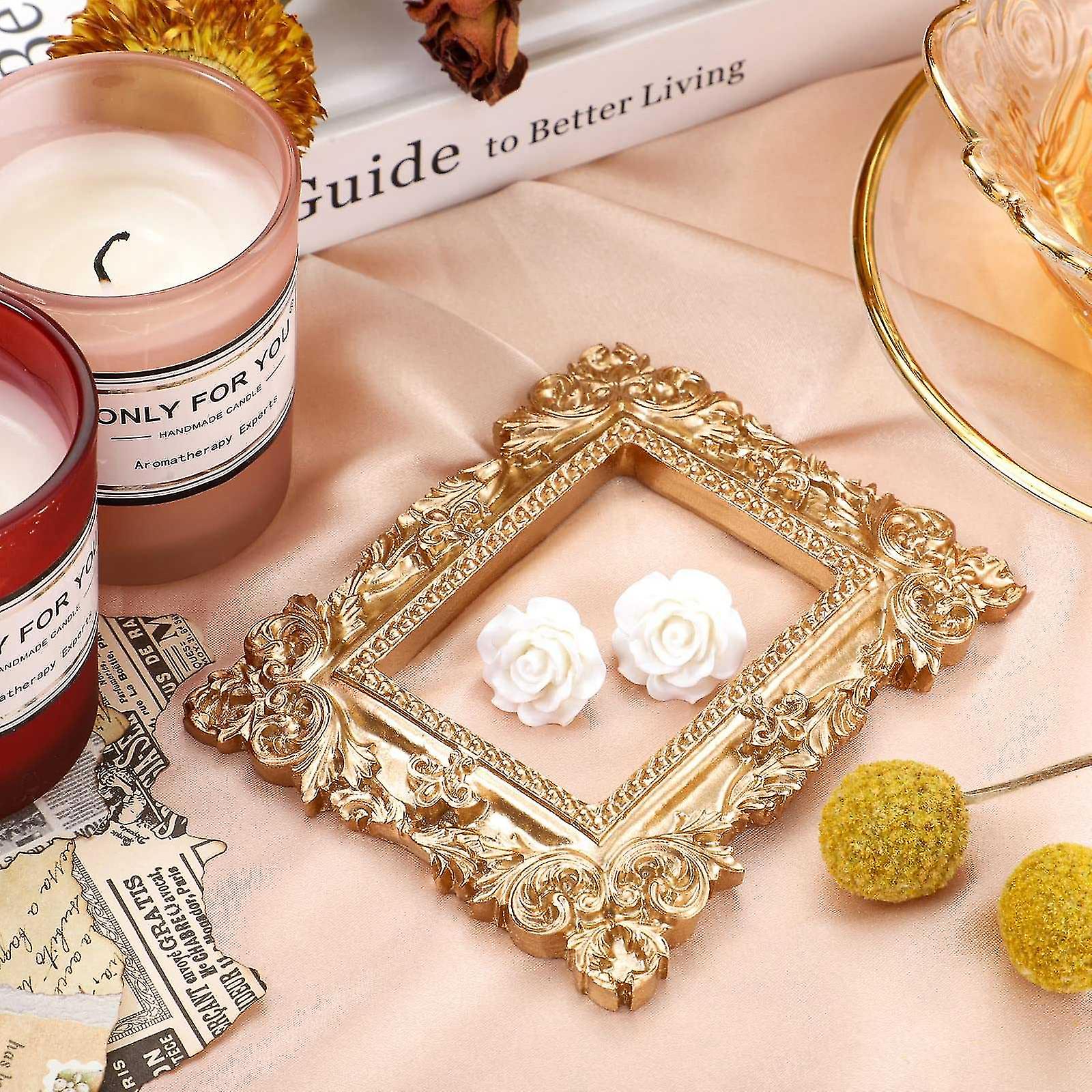 5pcs Vintage Resin Frame Wall Hanging Photo Frame Table Top Jewelry ...