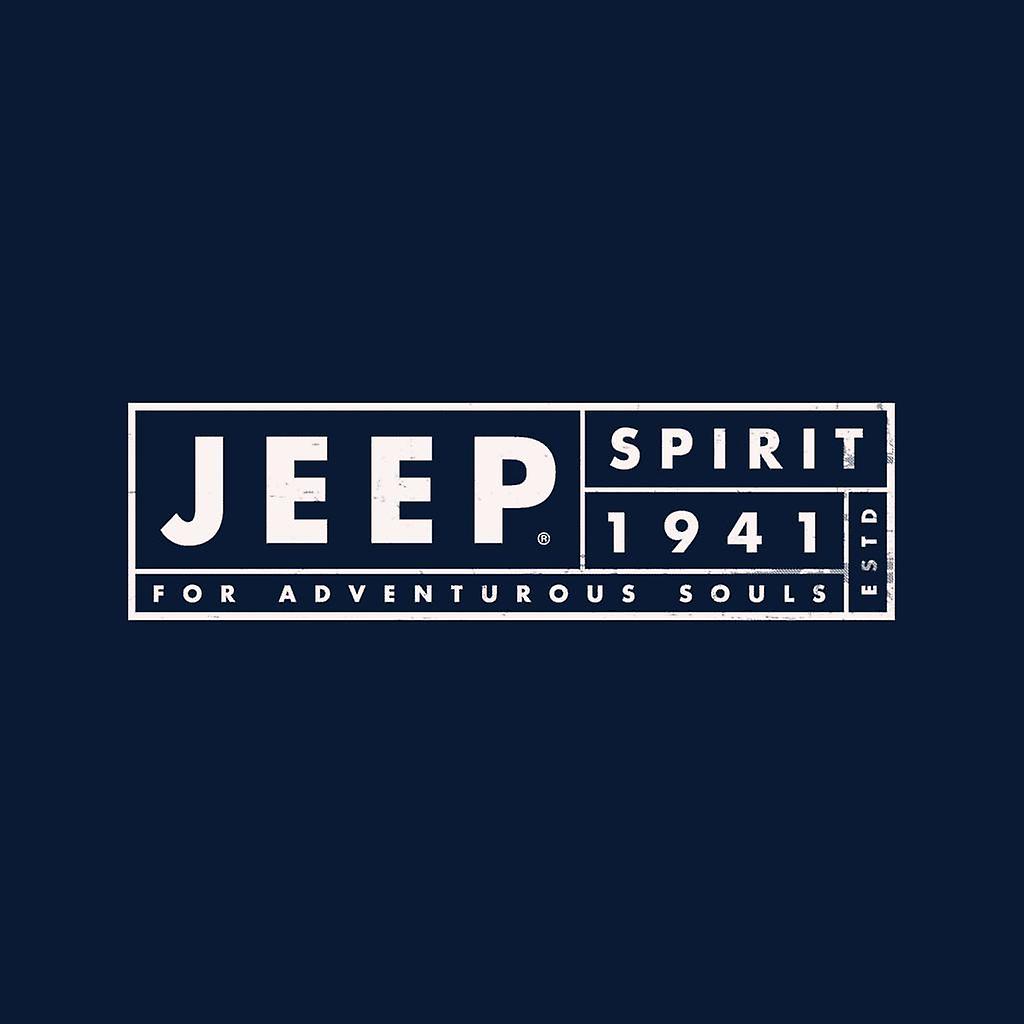 Jeep Spirit 1941 Estd For Adventurous Souls Light Logo Men's Sweatshirt ...
