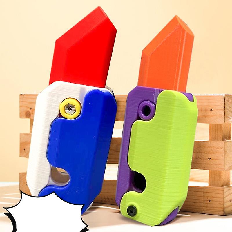 3D Printing Gravity Radish Knife Straight Jump Mini Bounce Model ...