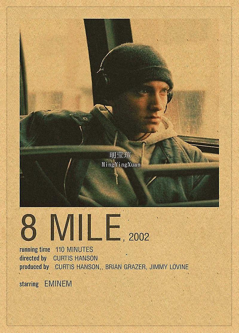 Eminem Posters,8 Mile Poster,hip Hop Rapper Singer Eminem Poster Kraft ...