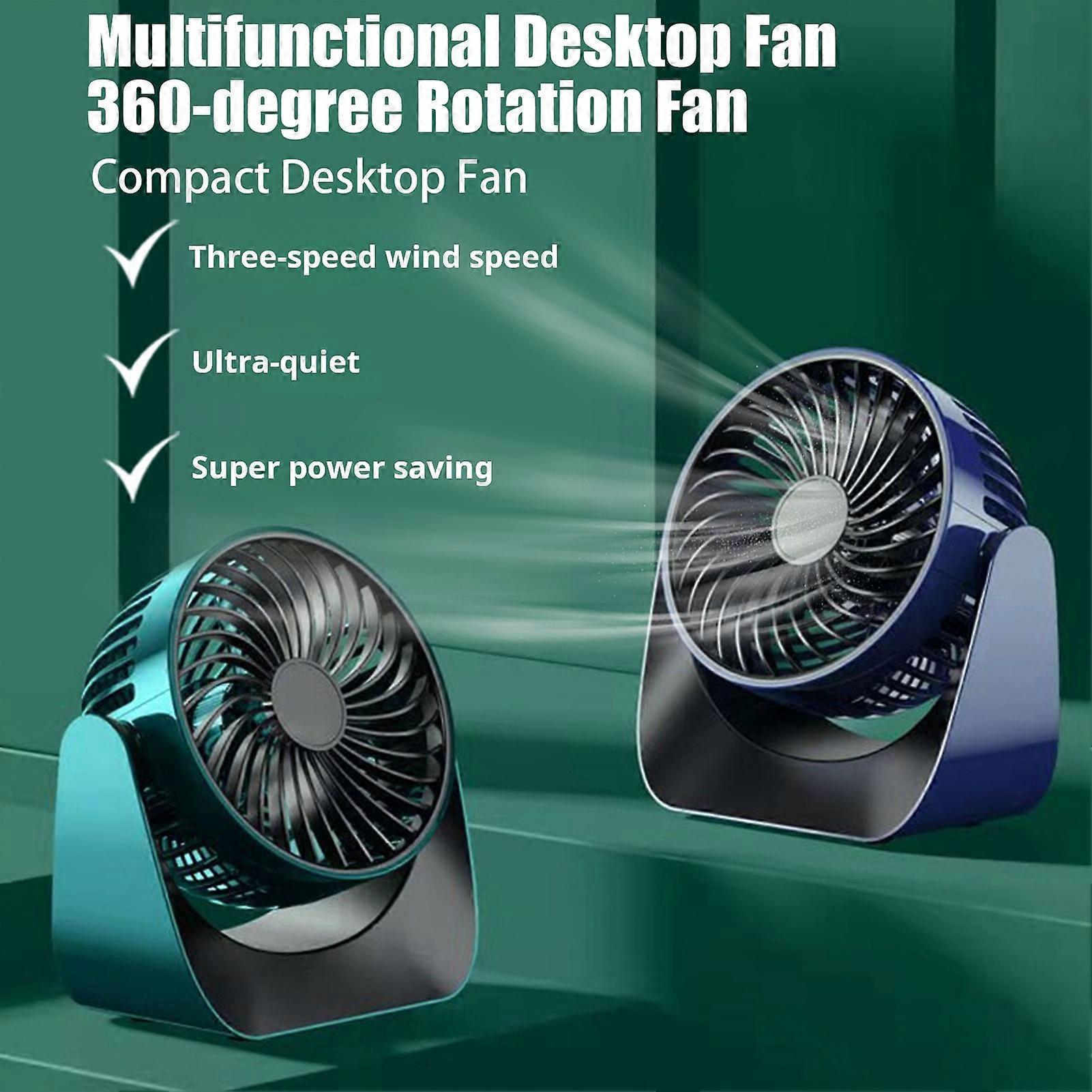 Multifunctional Desktop Fan with Brushless Motor 3 Speed Settings Low ...