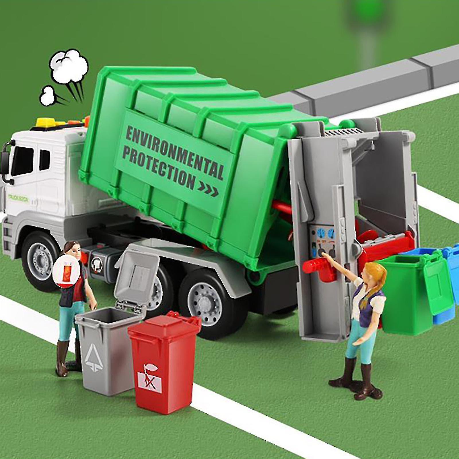 Toys Garbage Truck Friction-powered - Large Size Truck For Learning ...