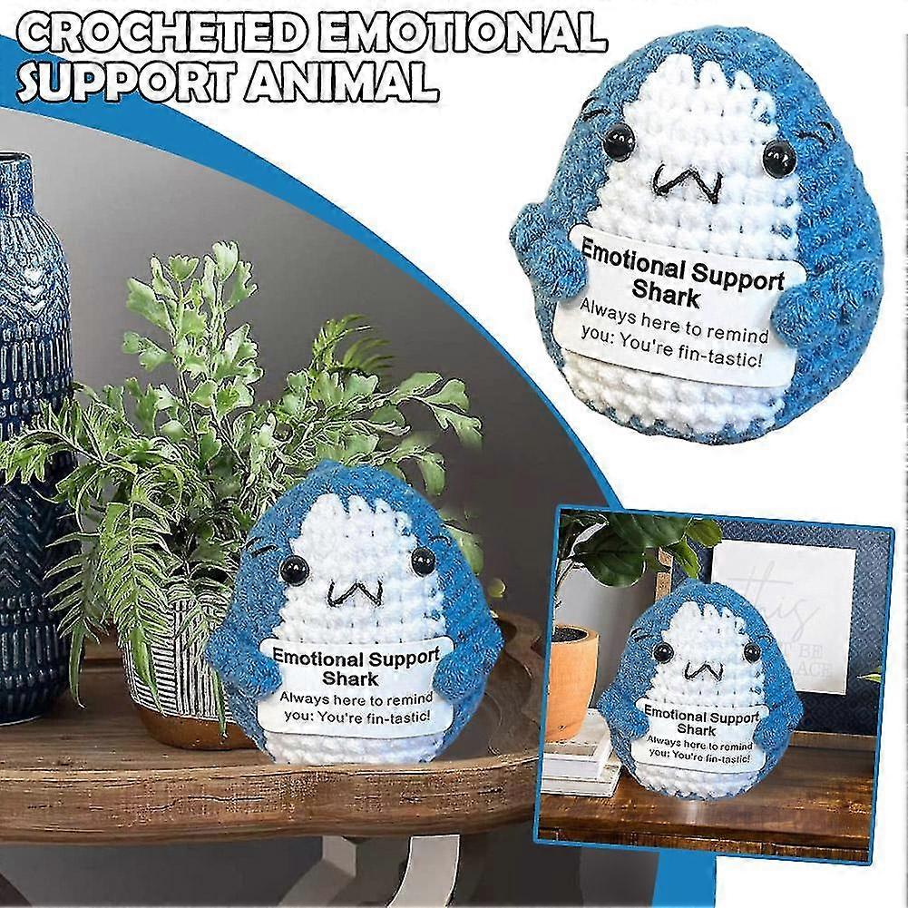 Hæklet haj gaver Hæklet følelsesmæssig støtte Dyr unik fødselsdag ...