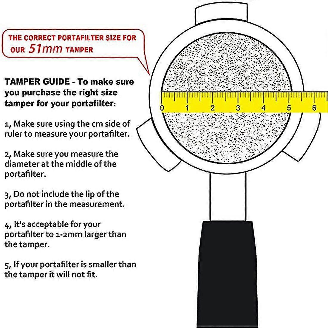 Professional Coffee Tamper - 51mm Powder Hammer Press with Walnut ...